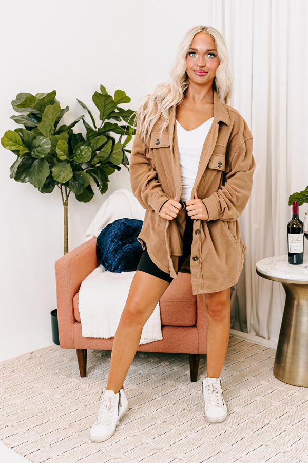 Honey So Snuggly Jacket In Iced Latte – Impressions Outlet